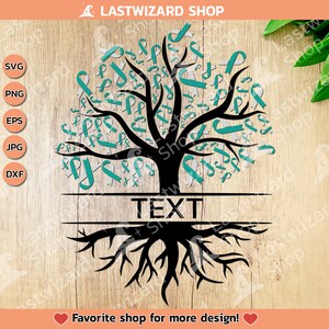 Cervival Cancer Tree Svg Cancer Awareness Svg Cervical - Etsy