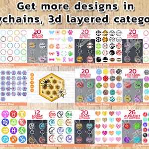 Space Round Keychain Svg, Star Keychain Background Svg, Galaxy Svg ...