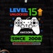 Birthday Boy Gamer Level up 15 Svg Level 15 Unlocked Svg15 - Etsy