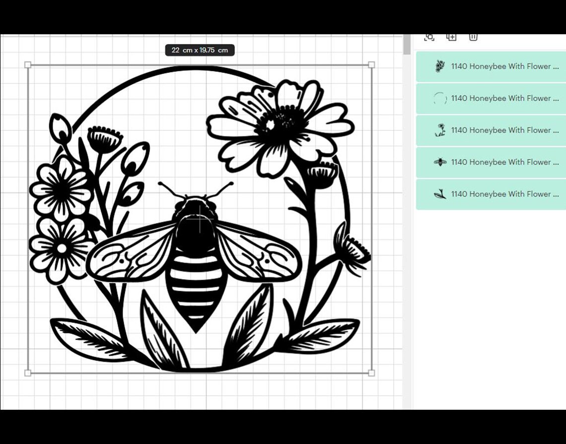 Honeybee With Flower Svg Worker Bee Svg Beekeeper Svg - Etsy