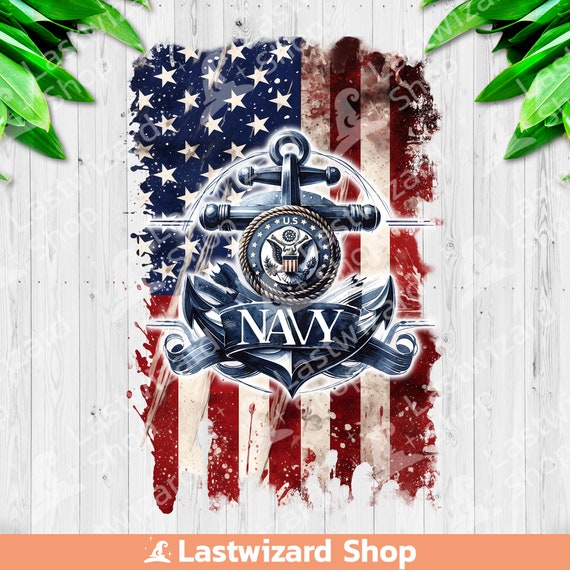 American Flag And Us Navy Drawings Navy Chief Petty Officer CPO Rank