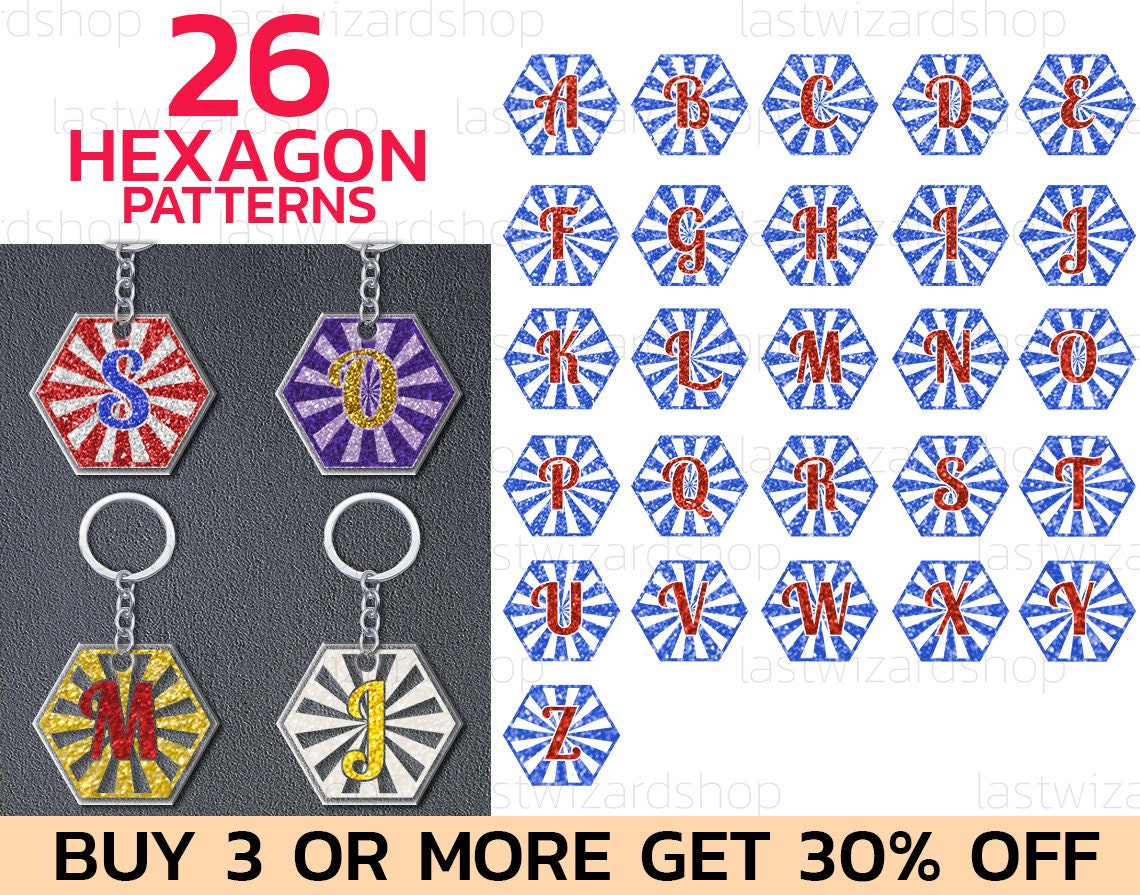 Alphabet Hexagon Keychain Svg Hexagon Frame Svg Bundle Font - Etsy