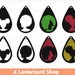 Afro African American Earrings Svg Black Girl Faux Leather - Etsy