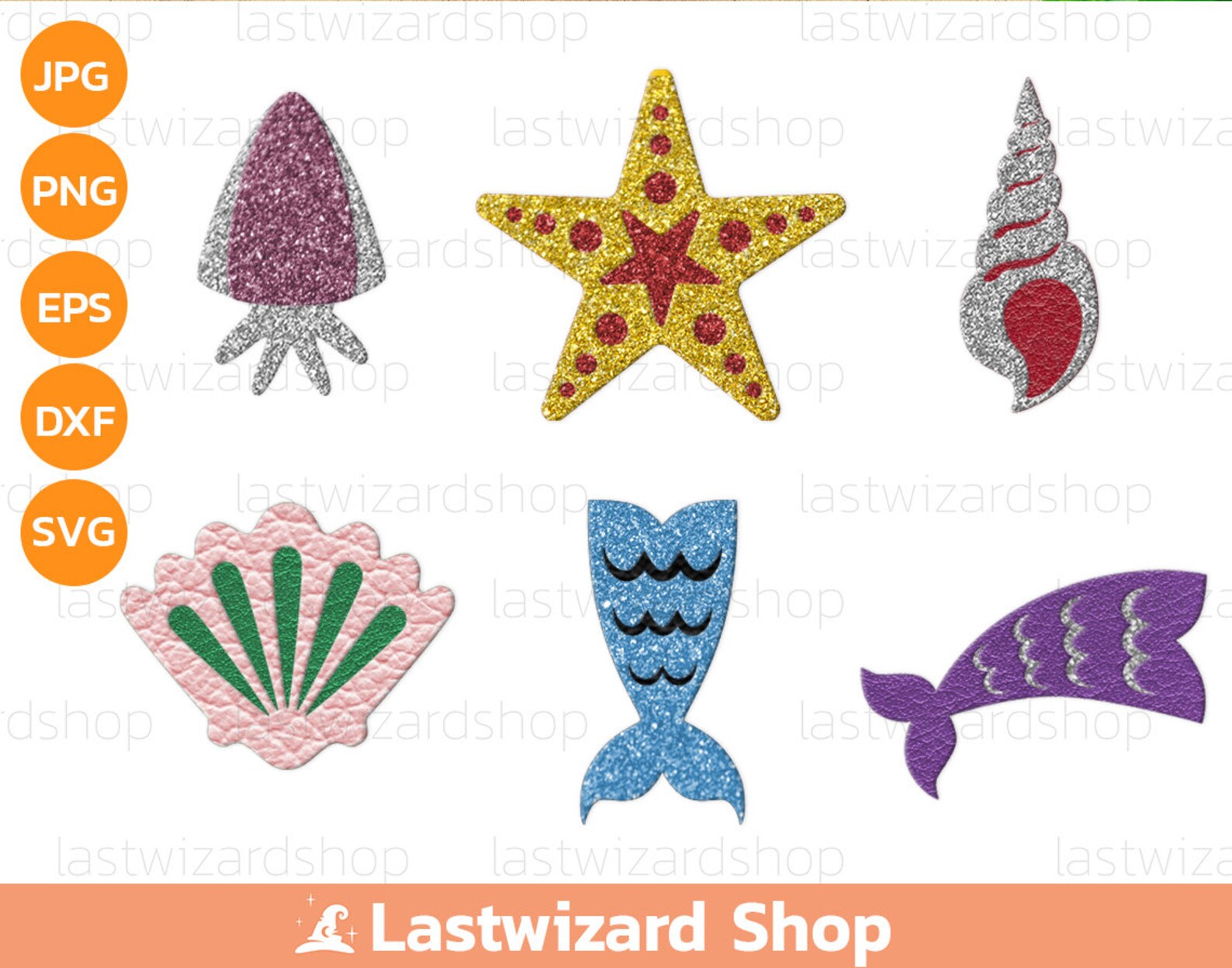 Mermaid Tail Snap Clip Svg Shell Snap Clip Svg Bow Template - Etsy