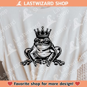 Frog King Svg Png, Frog Prince With Crown Clipart Svg, Birthday Svg ...