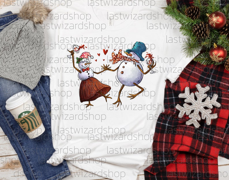 Tipsy Snowman PNG: Christmas Wine Design (digital Download) - Etsy