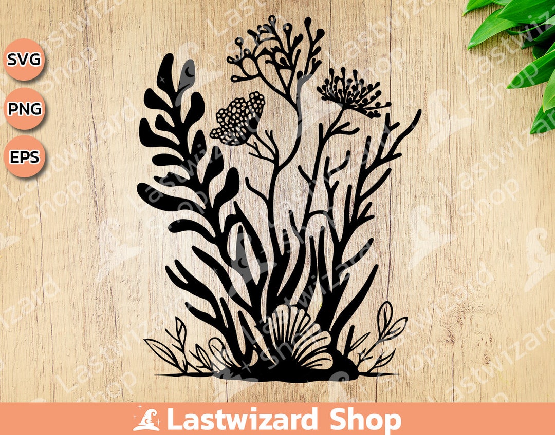 Coral Reefs Svg Png File, Aquarium Tourist Svg, Laser Engrave, Vinyl ...