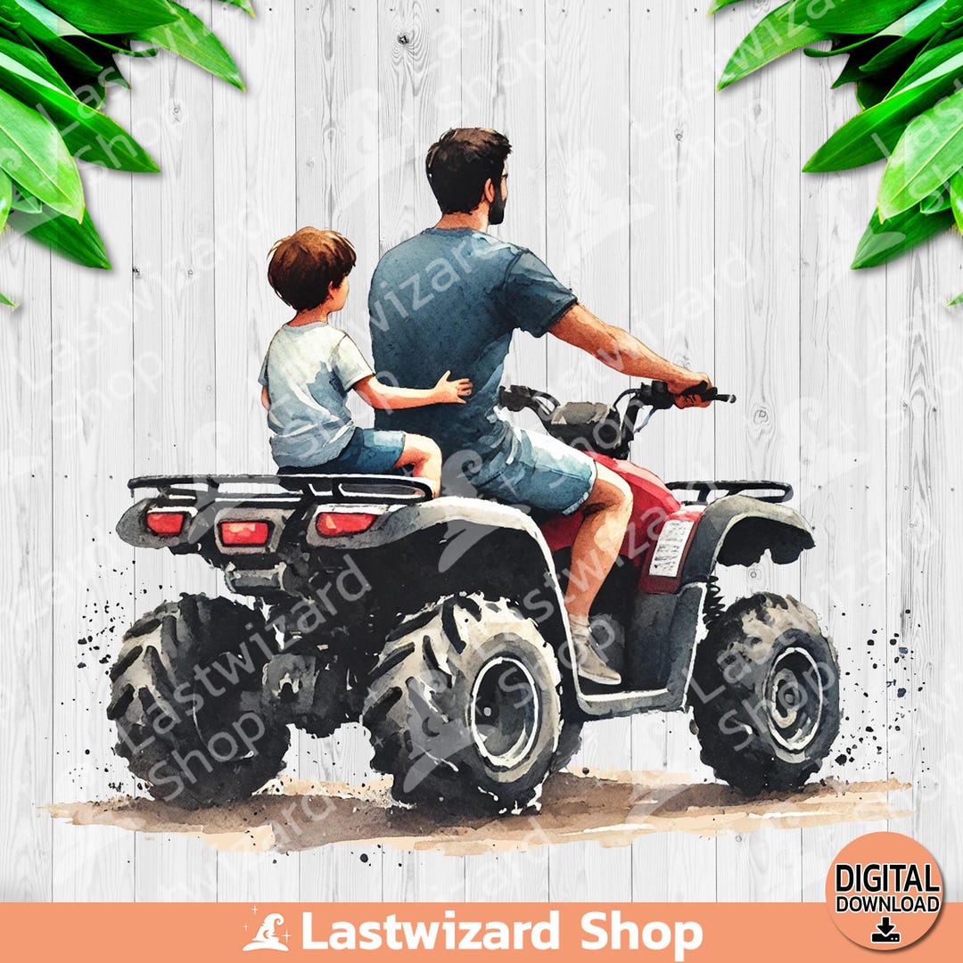Father & Son ATV PNG: Offroad Sublimation Design (digital Download) - Etsy