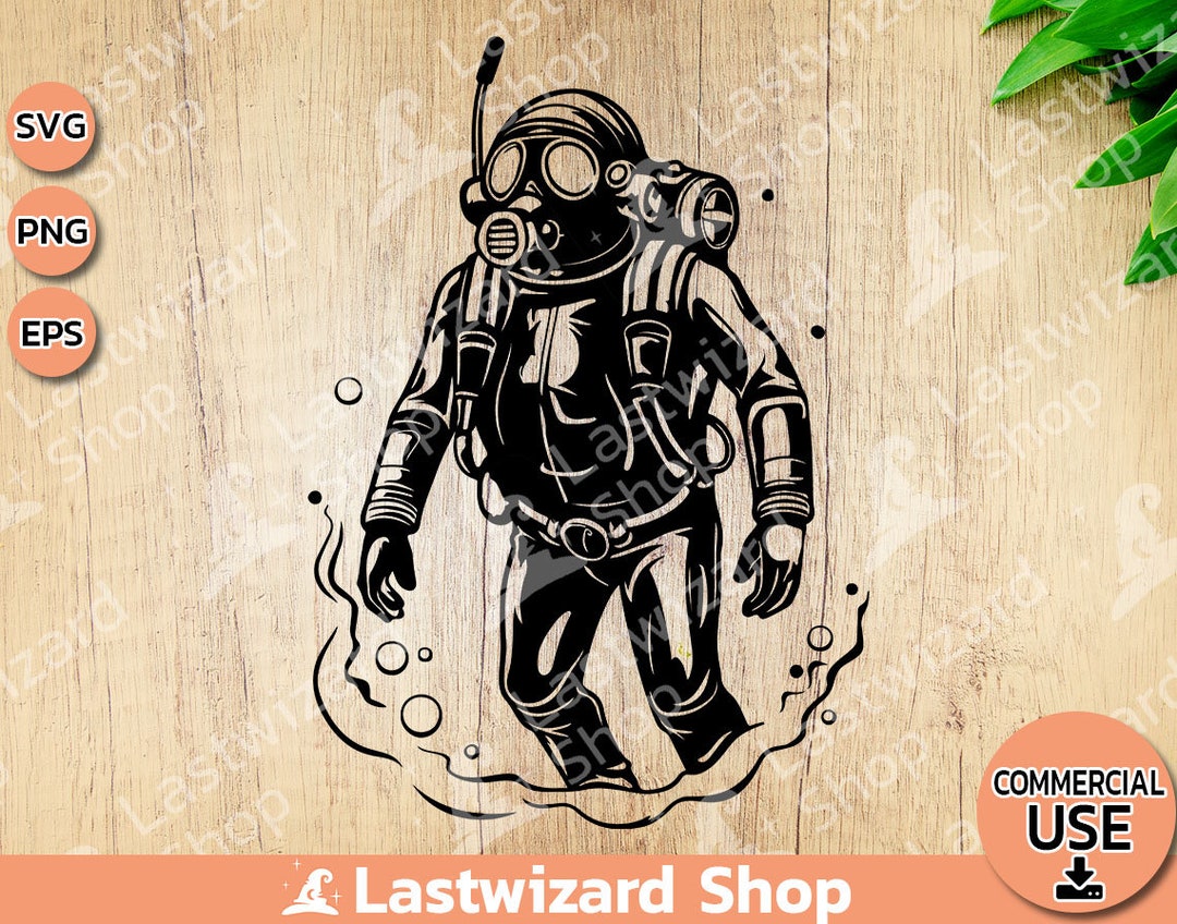 Scuba Diver in Underwater Svg, Beach Svg, Ocean Snorkeling for T Shirt ...