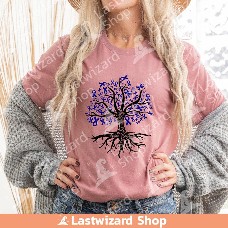 ALS Awareness Tree SVG, Dark Blue Ribbon Tree of Life Png, Amyotrophic ...