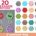 20 Animals Hexagon Pattern Svg, Keychain Patterns Svg, Key Fob Svg ...