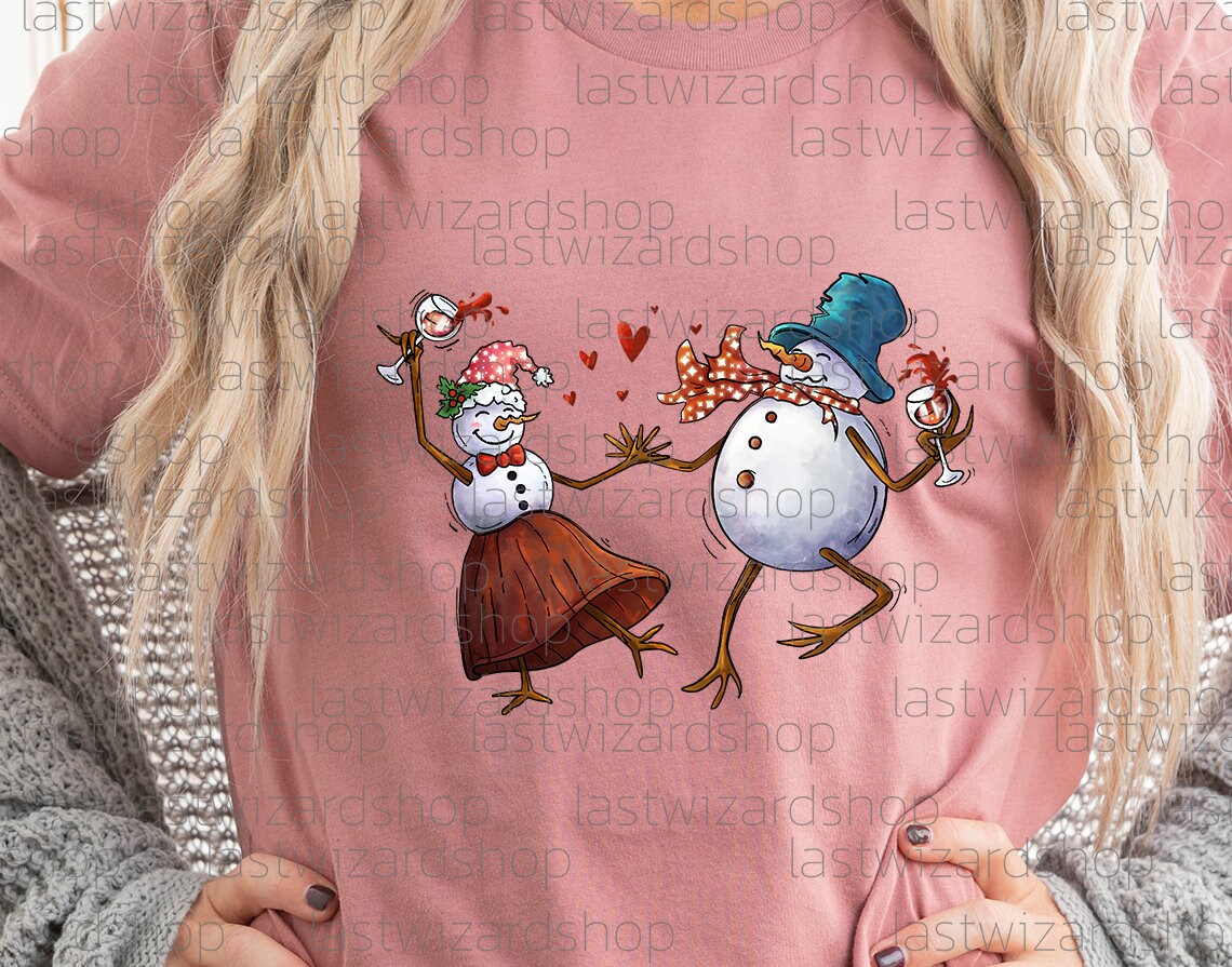 Tipsy Snowman PNG: Christmas Wine Design (digital Download) - Etsy