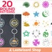 Space Round Keychain Svg, Star Keychain Background Svg, Galaxy Svg ...