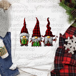 Red Buffalo Plaid Gnome Png, Merry Christmas Gnome Png Clipart ...