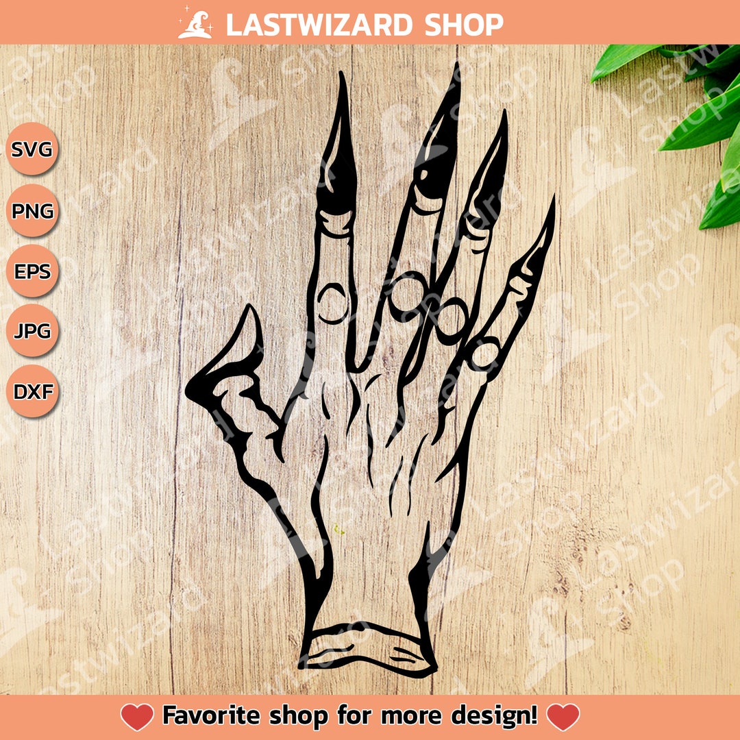 Buy Witch Hand Svg, Horror Hand Svg Png File, Magic Hands Svg, Curse ...