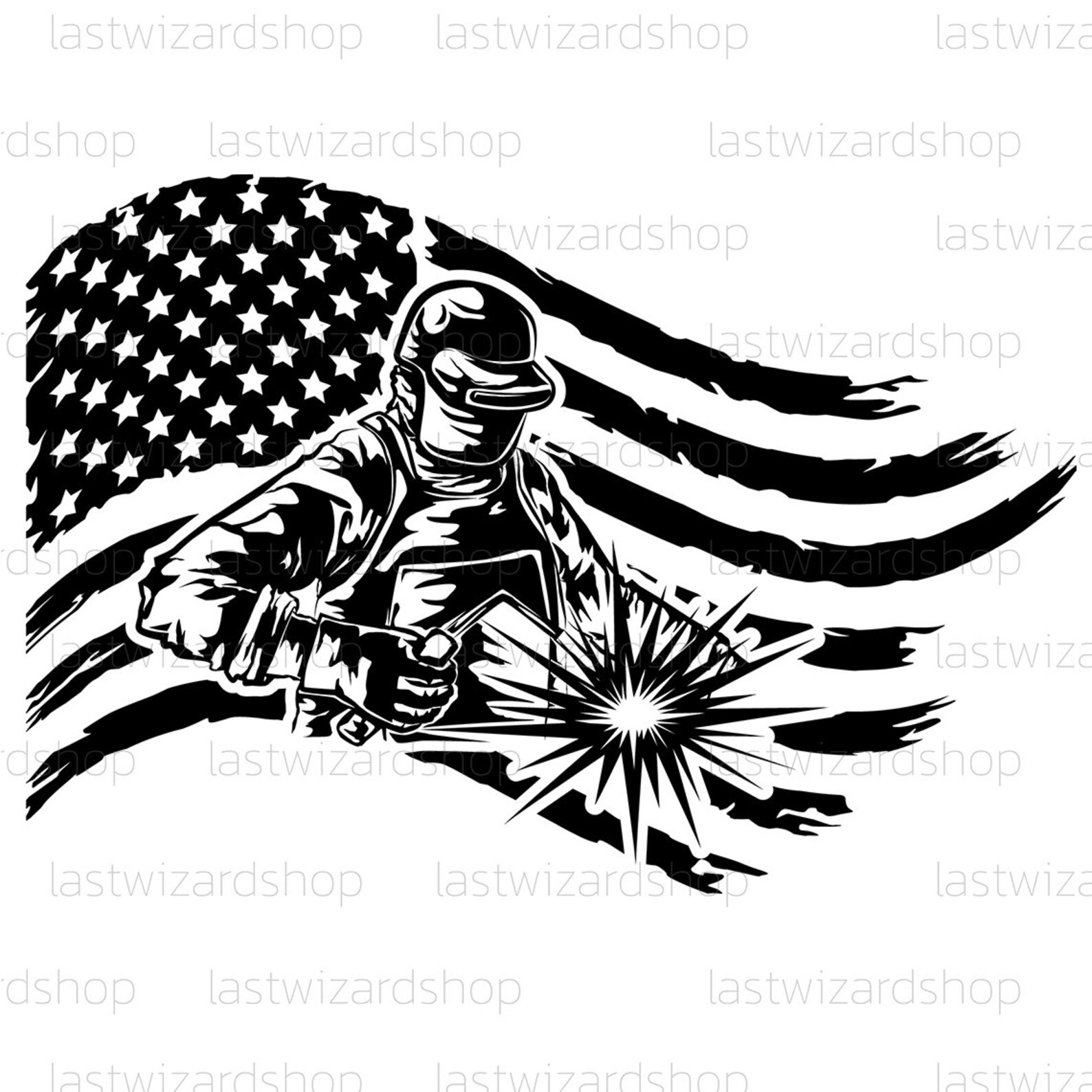 Welding USA Flag Svg Welding Steel Metal Svg American Welder - Etsy