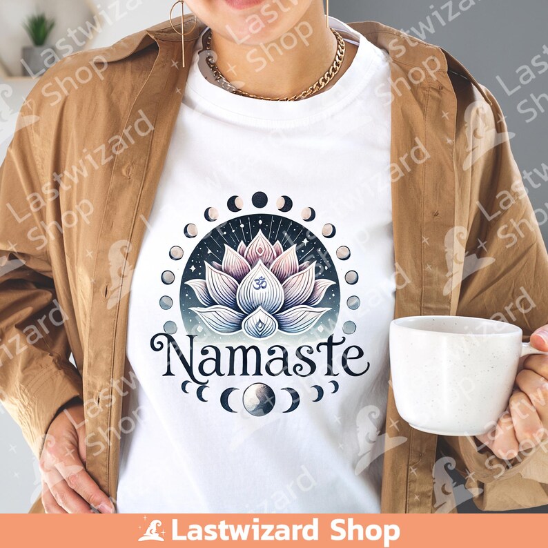 Namaste Lotus Flower PNG, Mandala Yoga Studio Decor, Spiritual Zen ...