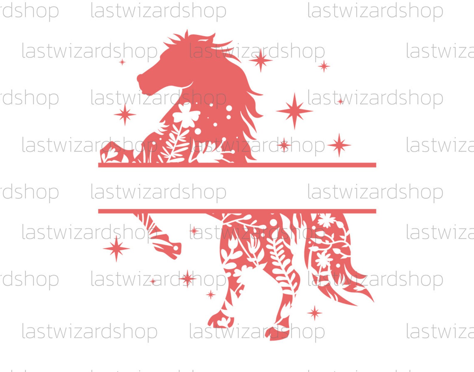 Horse Monogram Svg Horse Prints Svg Monogram Frame Svg | Etsy