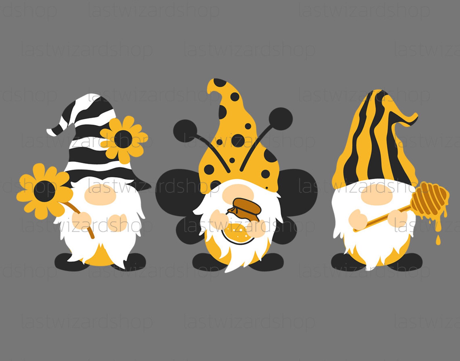 Bee Gnome With Sunflower Svg Honey Comb Svg Gnome Bee Keeper | Etsy