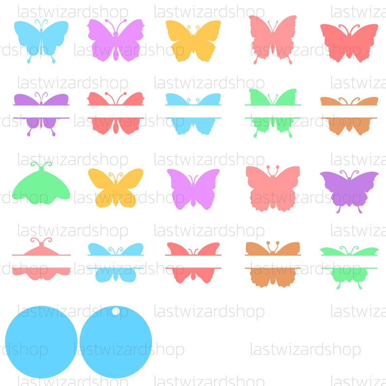 Butterfly Keychain Svg Bundle Butterfly Monogram Pattern Svg | Etsy