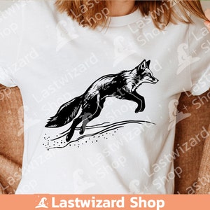 Fox Jumping Svg, Red Fox Svg, Safari Wild Svg, Tattoo, T Shirt, Wall ...