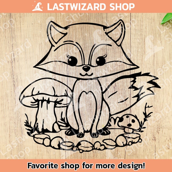 Fox Mushrooms Art - Etsy