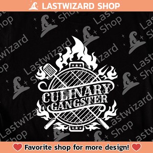 Culinary Gangster Chef Svg Png Dxf, Bbq Grill Master Svg, Culinary ...