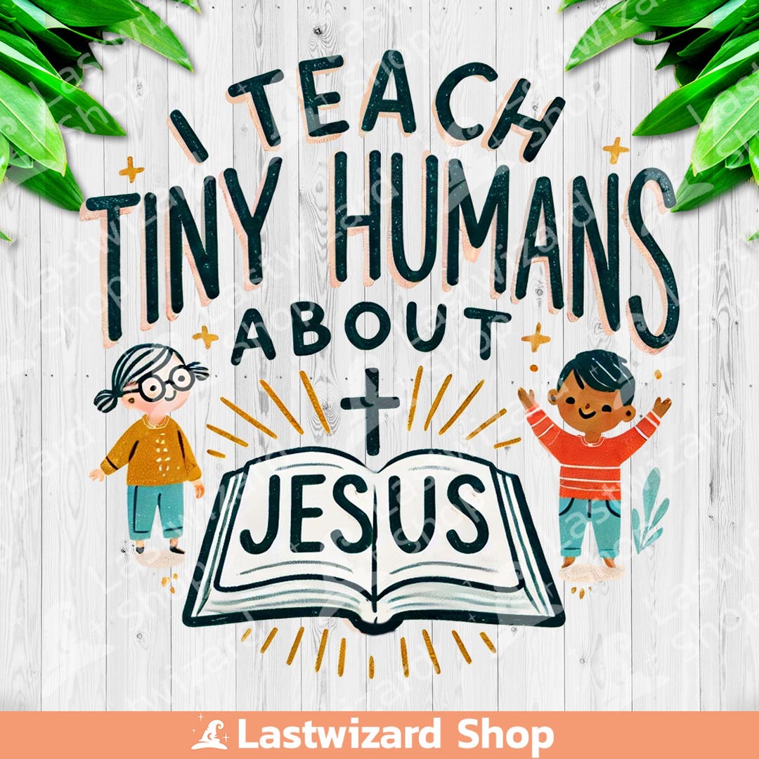 I Teach Tiny Humans About Jesus Png, Youth Pastor Sublimation Design ...