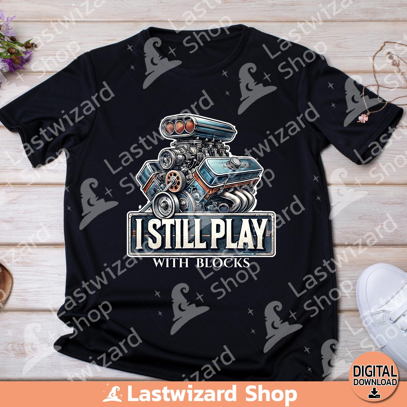 I Still Play With Blocks PNG: Mechanic Dad Offroad Design (digital ...