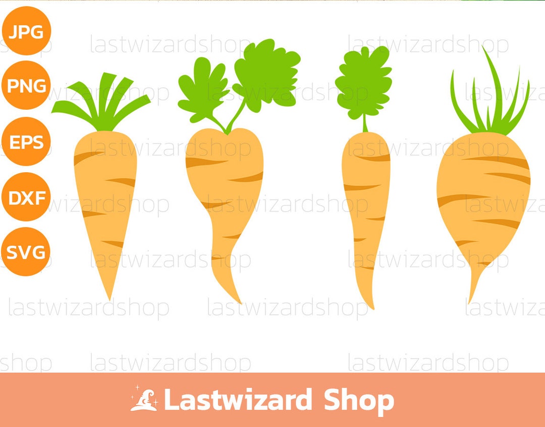 Easter Carrots Svg, Easter Bunny Carrot Svg, Carrot Svg Bundle, Orange ...