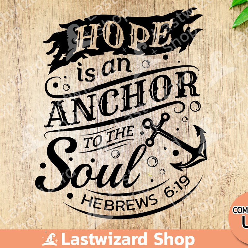 Anchor Bible Verse - Etsy