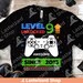 Birthday Boy Gamer Level 9 Svg, Level 9 Unlocked Svg, 9 Years Old, 9th ...
