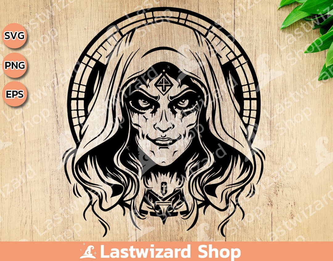 Demon Nun Gangster Svg, Hell Svg, Sin Devil Svg, Gothic Christian Svg ...