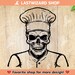 Chef Skull Svg Png Dxf Culinary School Horror Food Svg Svg - Etsy