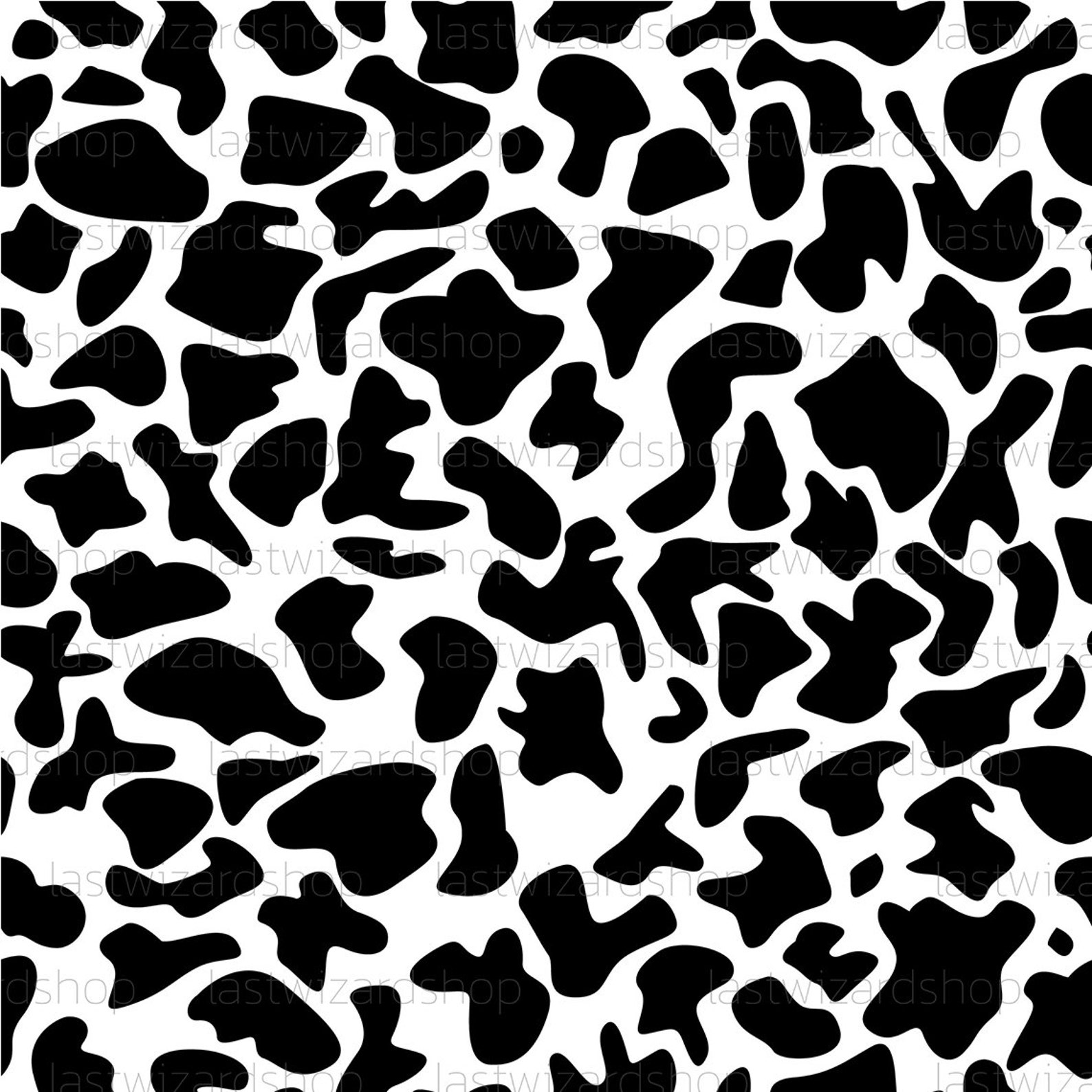 Seamless Cow Pattern Animal Print Cow Print Cut File Cow - Etsy