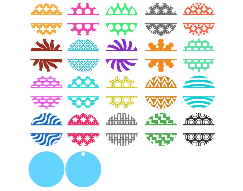 Round Keychain Svg Monogram Frame Keyring Background Svg - Etsy