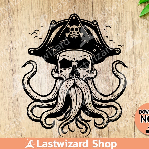 Octopus Pirate - Etsy