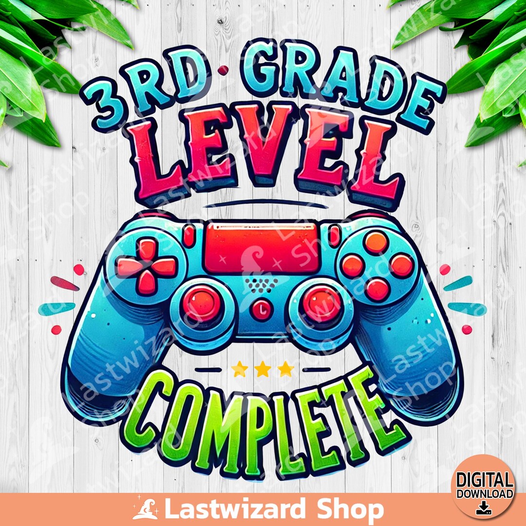 3rd Grade Level Complete PNG, Boys 3rd Grade Graduation Sublimation ...