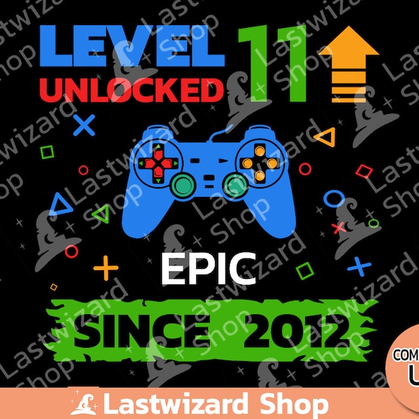 Level 11 Unlocked Png - Etsy