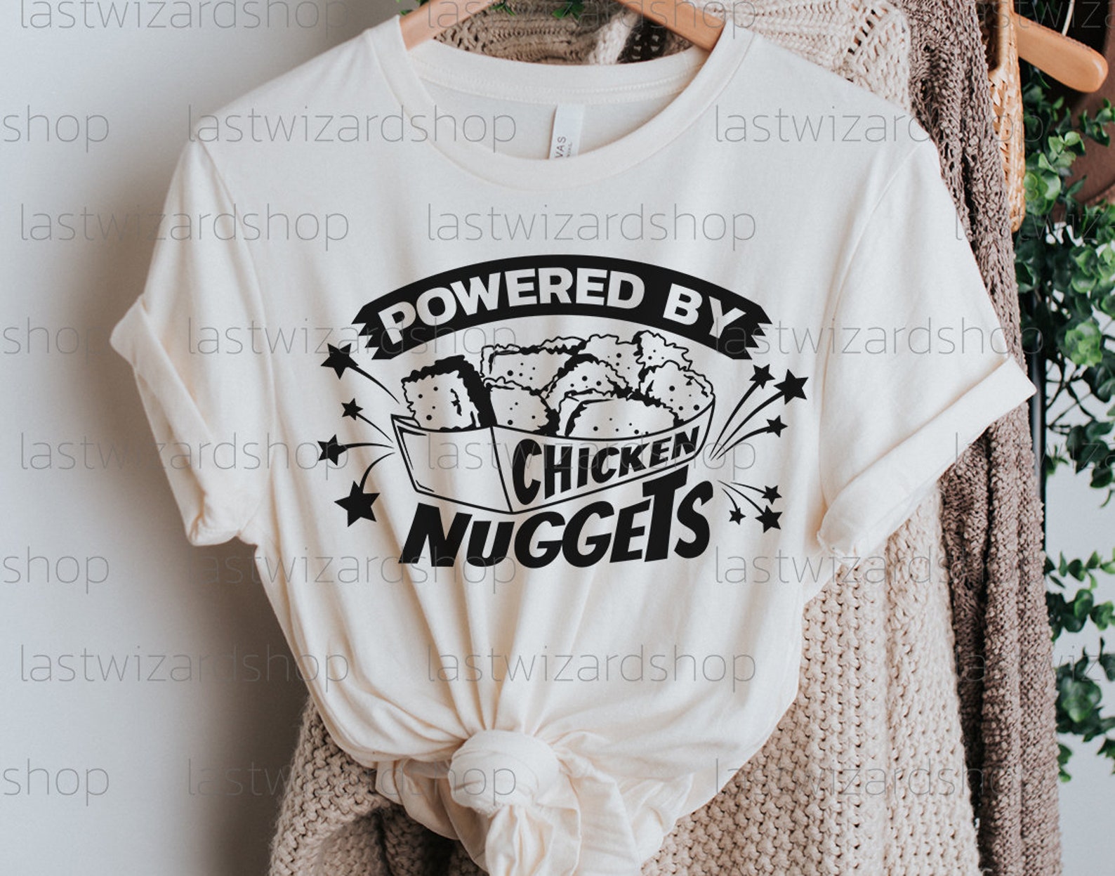 Powered by Chicken Nuggets Svg Snacks Svg Fast Food Svg - Etsy