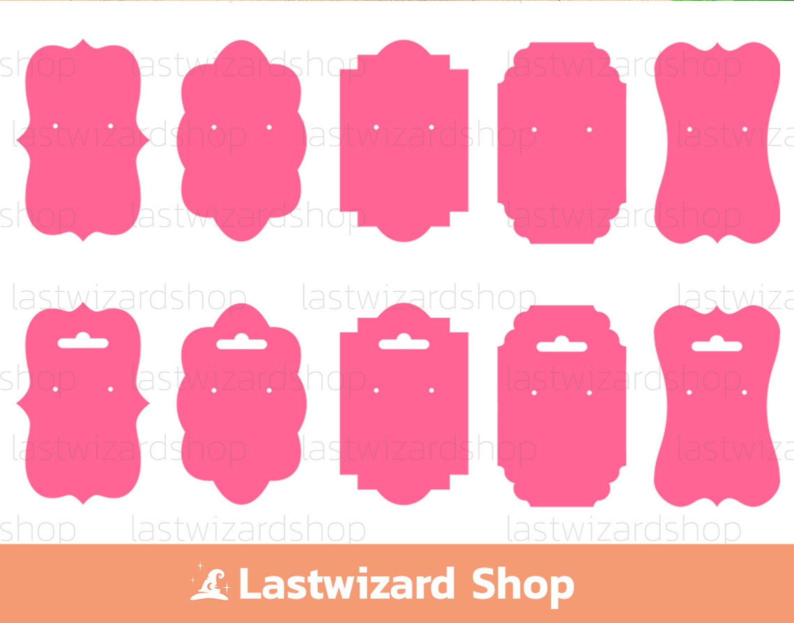 Earring Display Card Svg, Earring Display Template, Earring Holder Svg ...