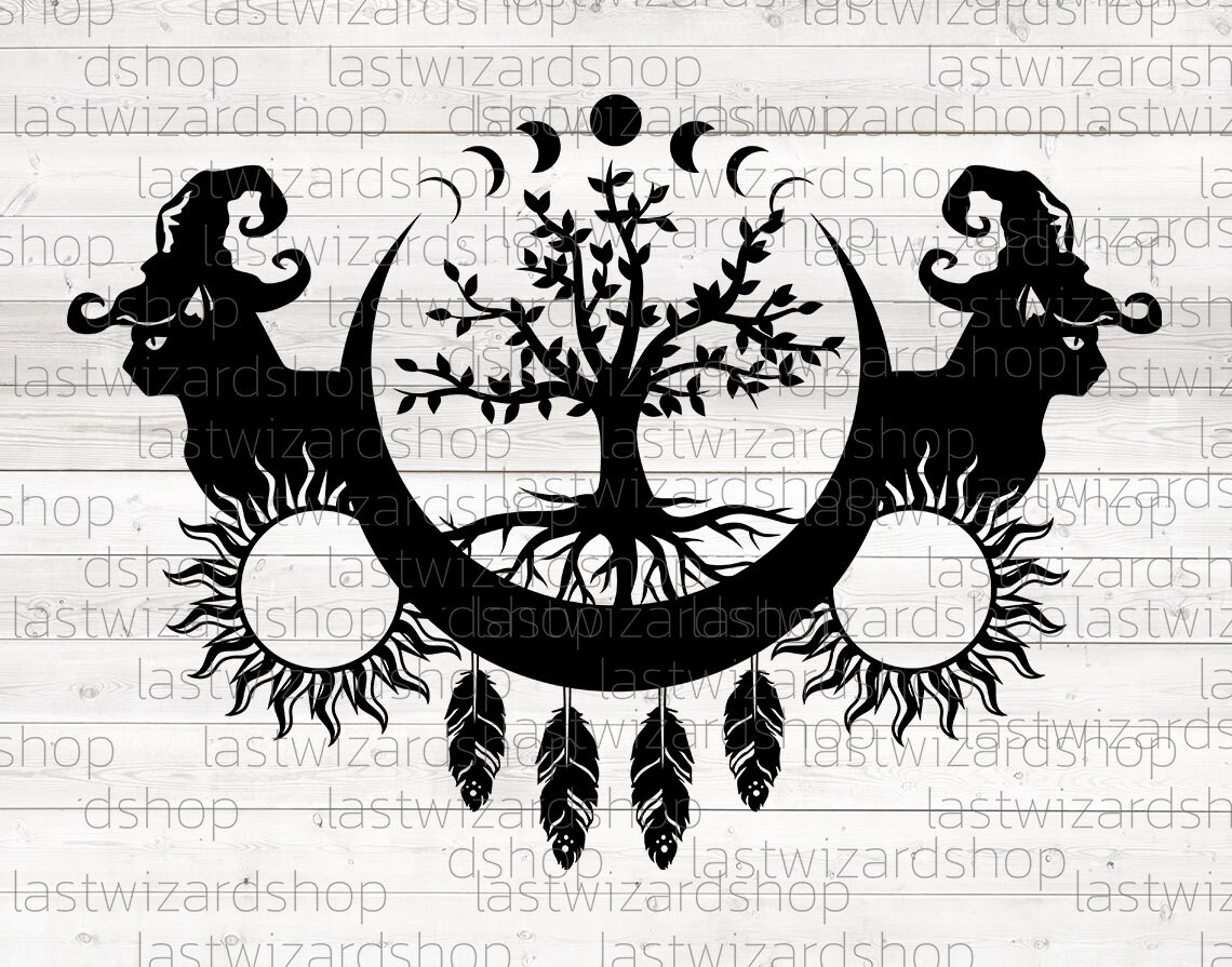 Witch Tree of Life Svg Witchcraft Svg Boho Svg Magic Svg - Etsy Hong Kong