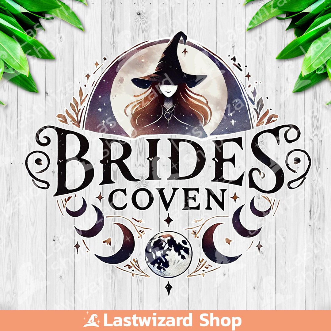Witchy Bride PNG: Brides Coven, Moon Phase Clipart (digital Download ...