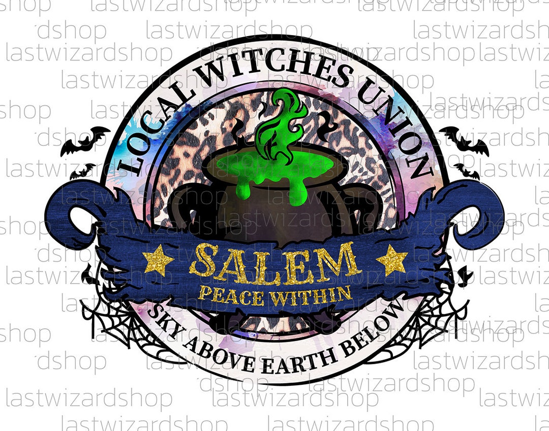 Salem Witches Union PNG: Spooky Halloween Sublimation Design - Etsy