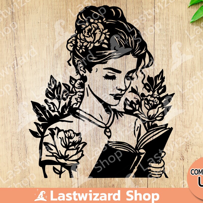 Book Reading Svg - Etsy