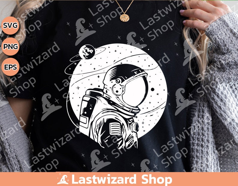 Astronaut With Planets Svg Milky Way Svg Astronomy Svg - Etsy Australia