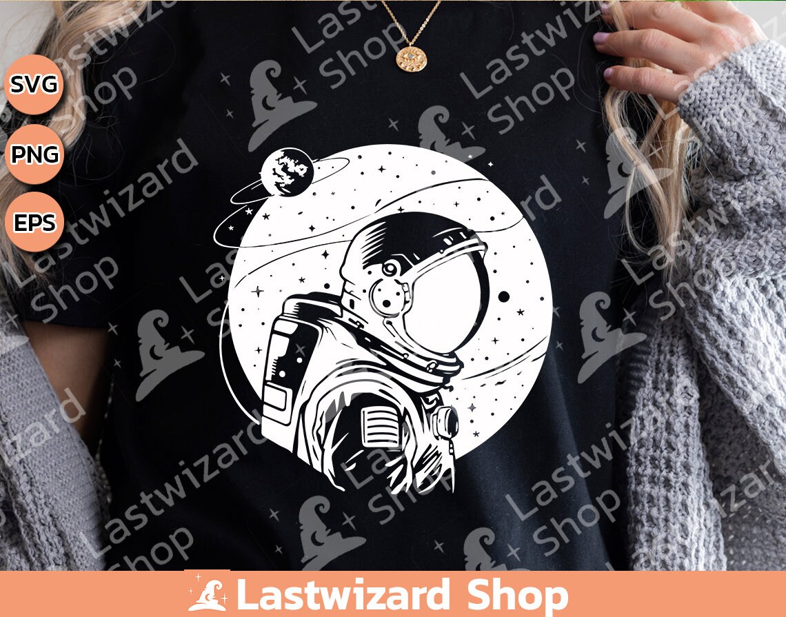 Astronaut With Planets Svg Milky Way Svg Astronomy Svg - Etsy Australia