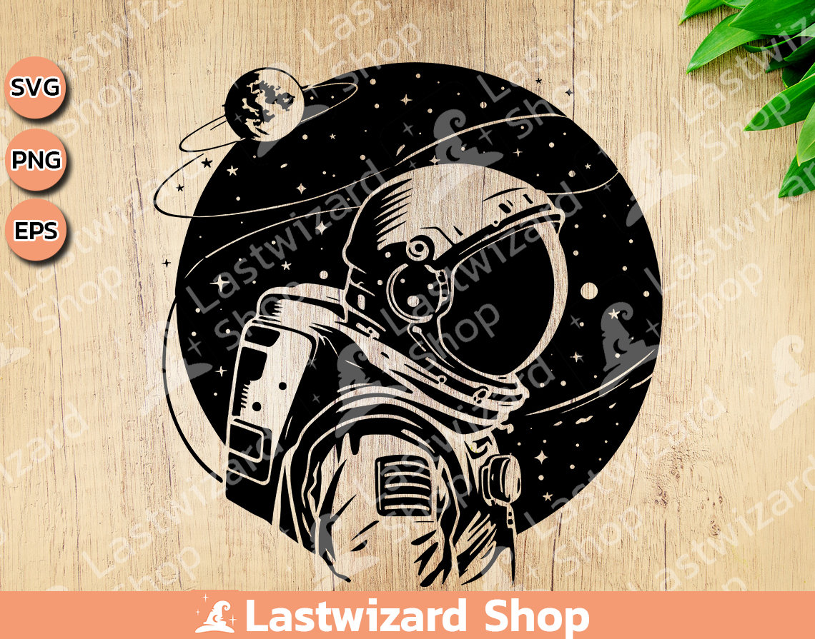 Astronaut With Planets Svg Milky Way Svg Astronomy Svg - Etsy Australia
