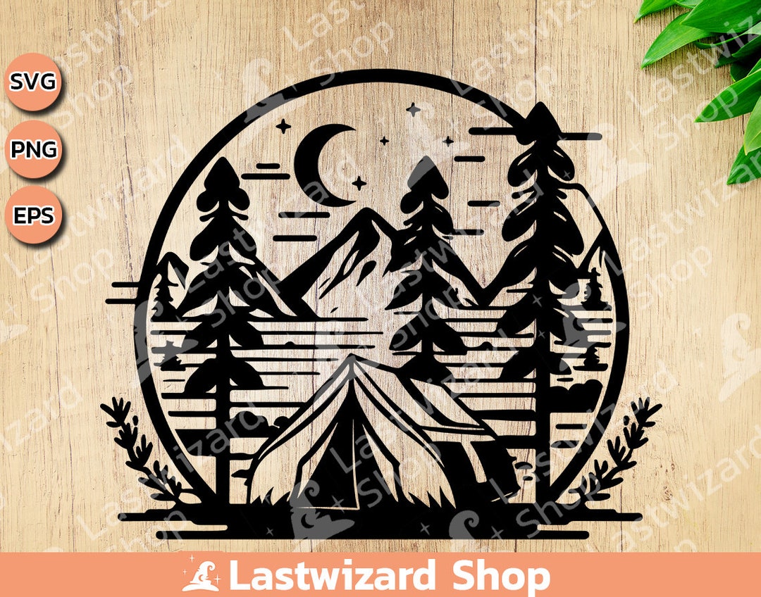 Camping Svg, Camping Tent Svg, Wilderness Svg, Adventure Svg Tattoo ...