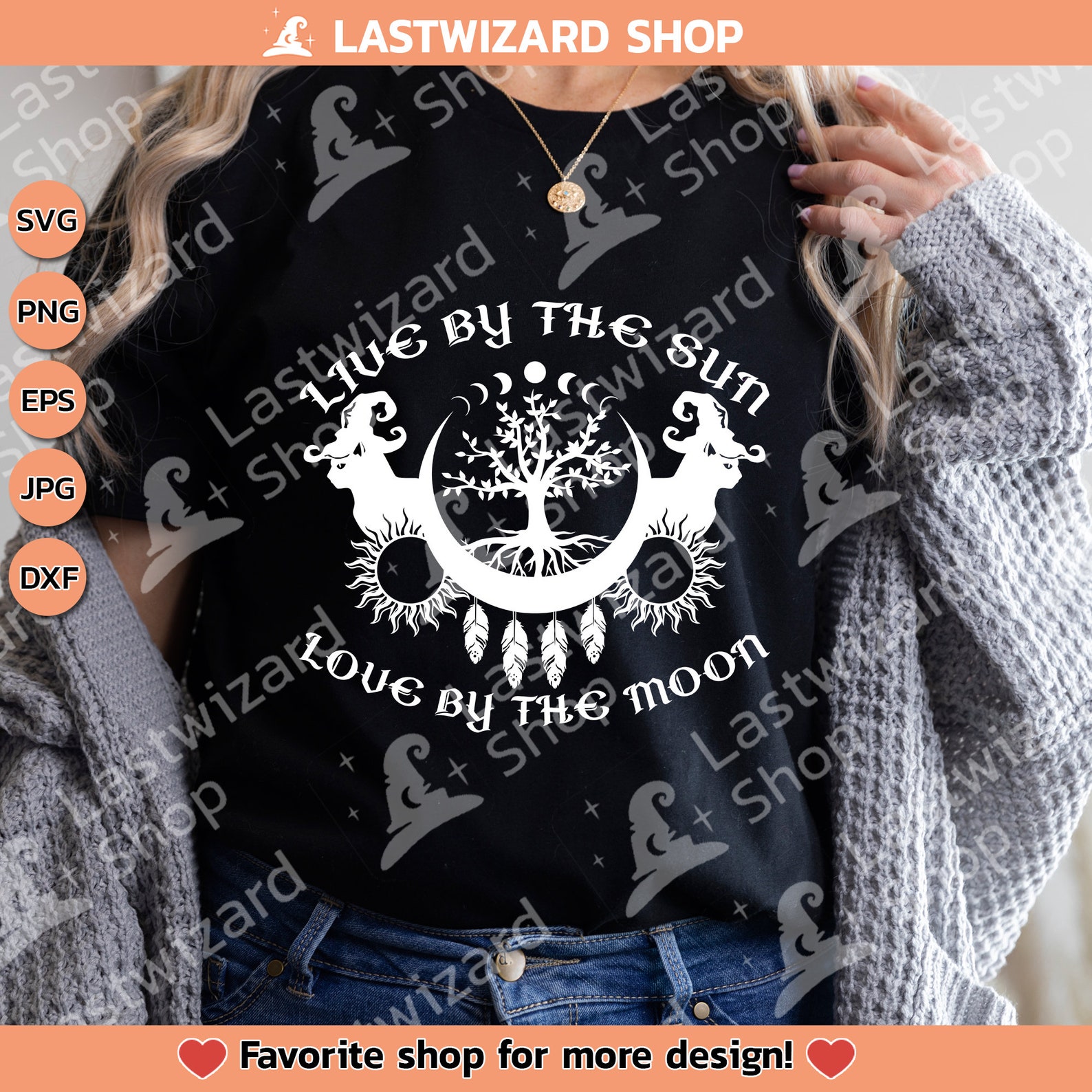 Witch Tree of Life SVG: Boho Sun & Moon Design (digital Download) - Etsy